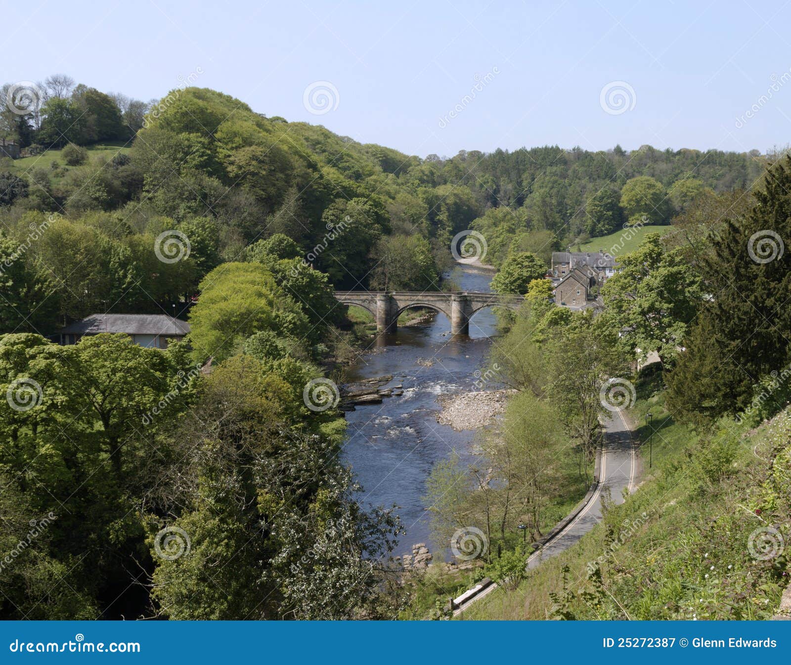 A Bridge Over the the River Swale Stock Image - Image of bridge, arches ...