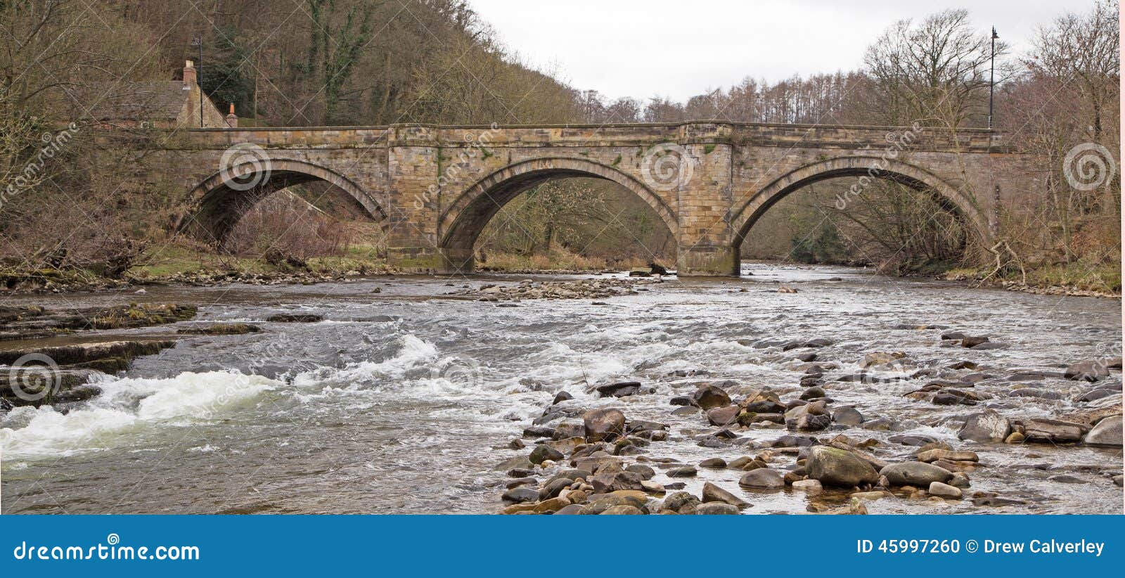Bridge Over the River Swale, Richmond Yorkshire Stock Photo - Image of ...