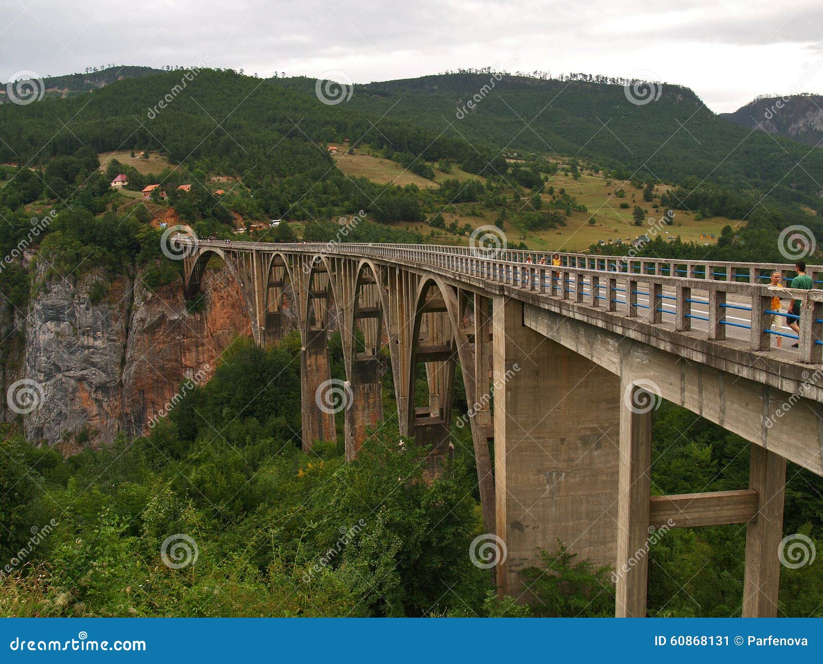 Bridge Over the River Tara, Montenegro Stock Image - Image of ...