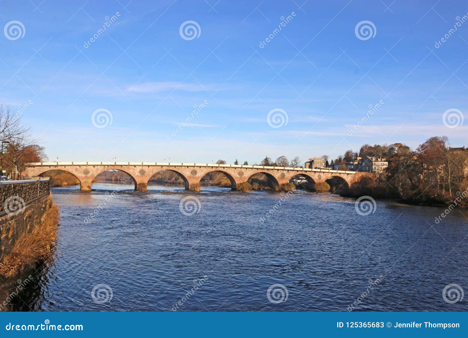 Perth Bridge, Scotland stock image. Image of perth, bridge - 125365683