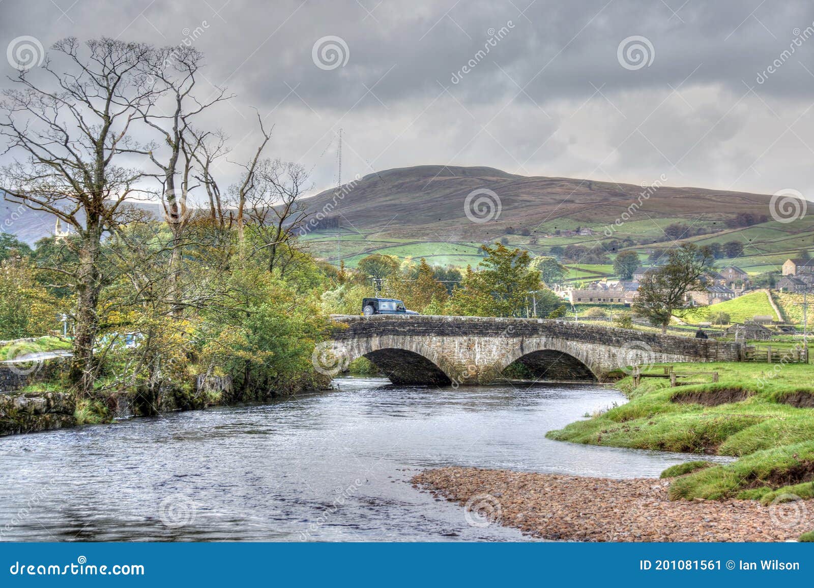 Bridge Over the River Ure, Near Hawes, Yorkshire Dales Stock Image ...