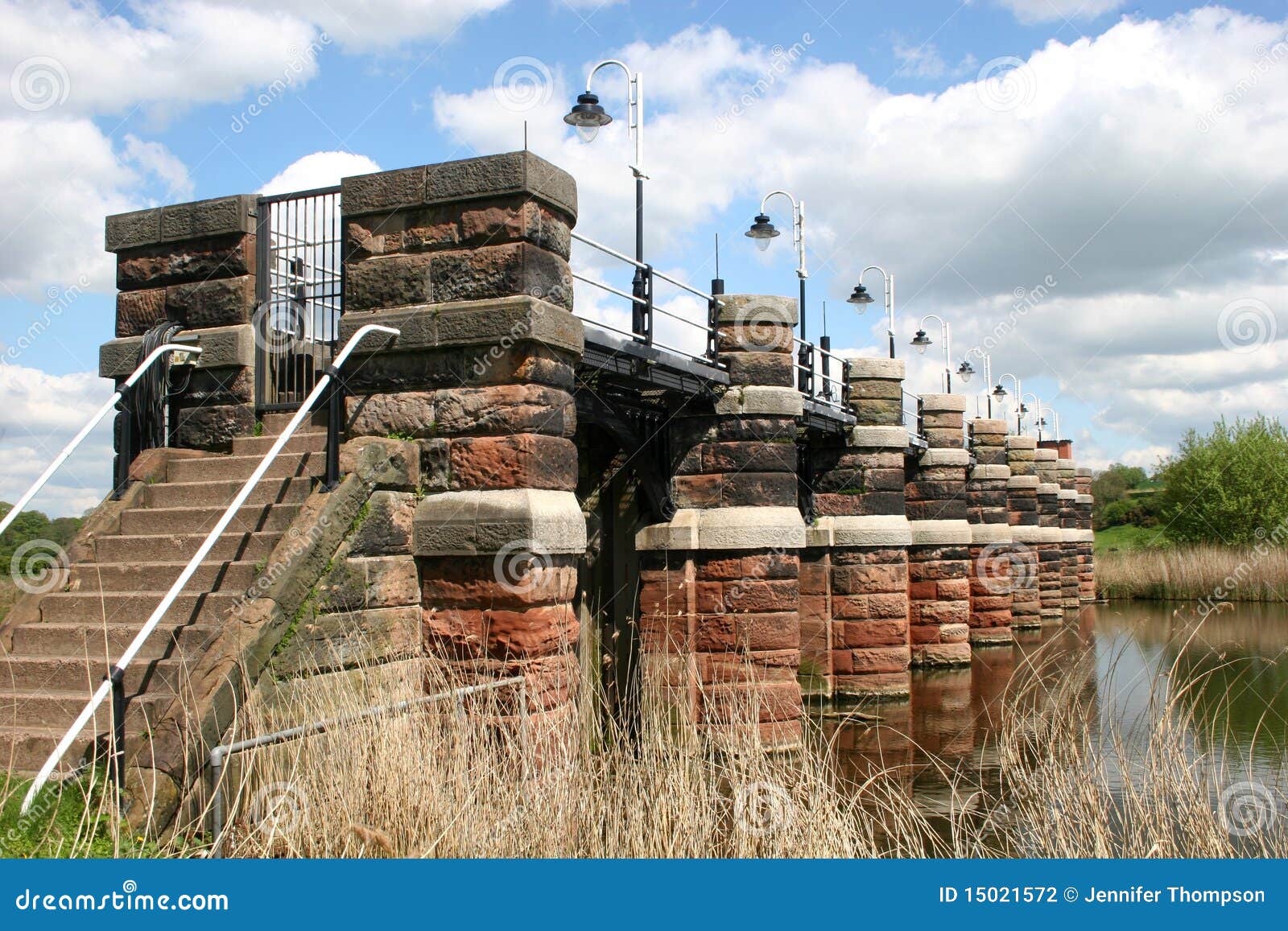 Bridge over River Weaver stock photo. Image of victorian - 15021572