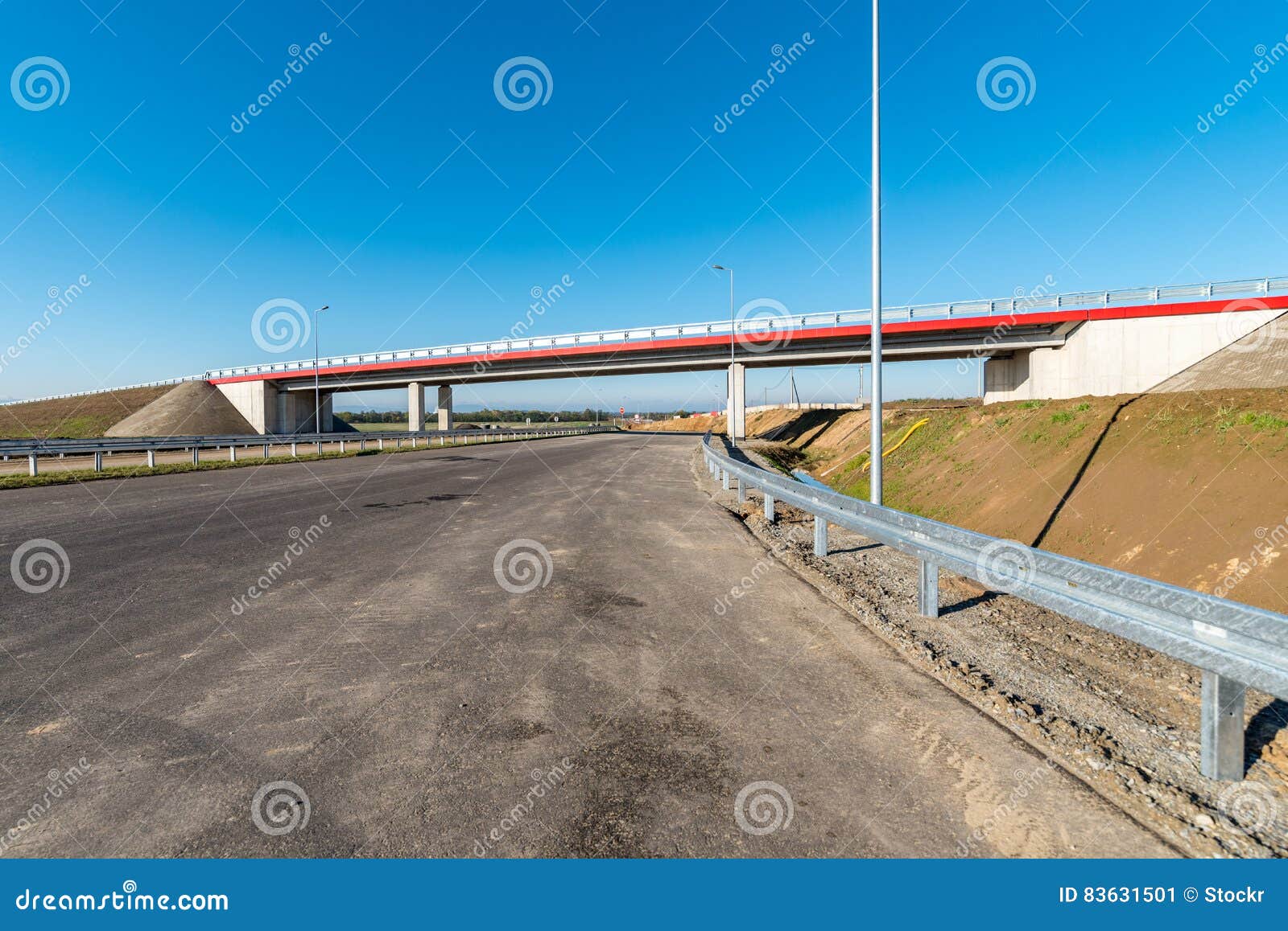 Bridge over the road stock image. Image of roadway, rough - 83631501