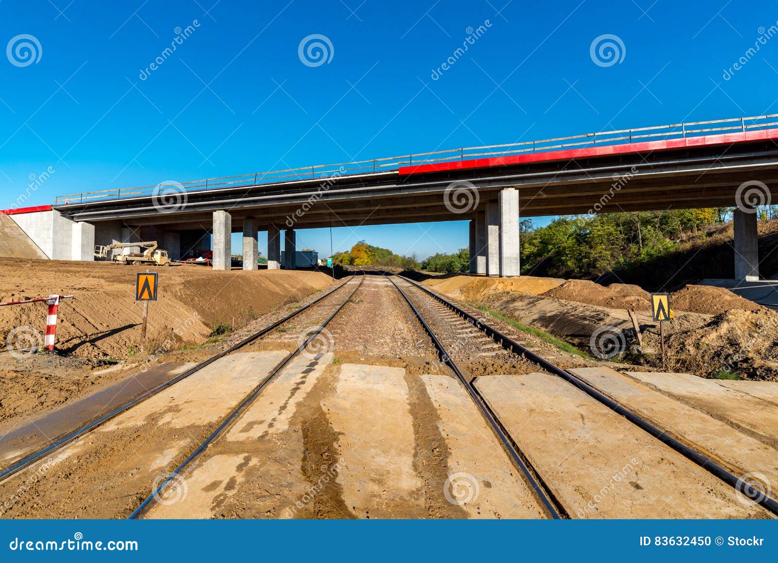 Bridge over the road stock photo. Image of light, material - 83632450
