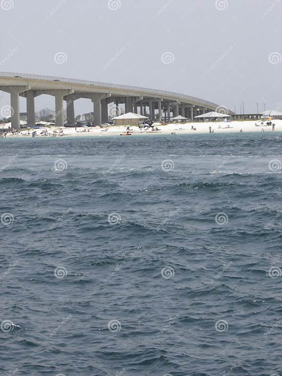 Bridge Over Rough Waters stock image. Image of sand, water - 826173