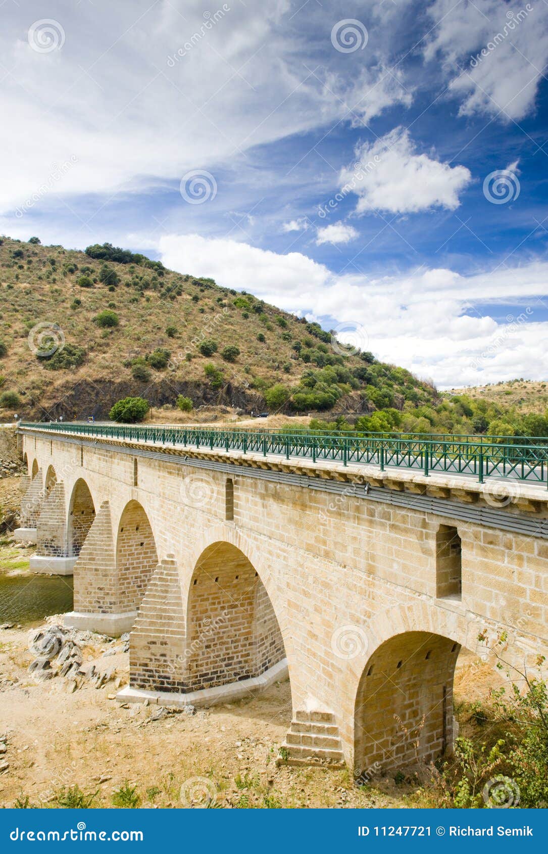 Bridge over Sabor River stock image. Image of outdoor - 11247721