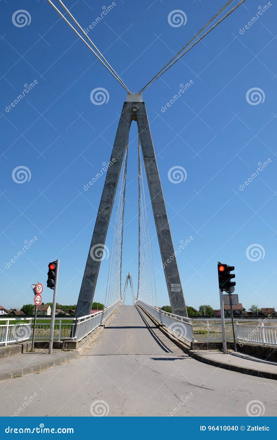 Bridge Over the Sava River in Martinska Ves, Croatia Stock Photo ...