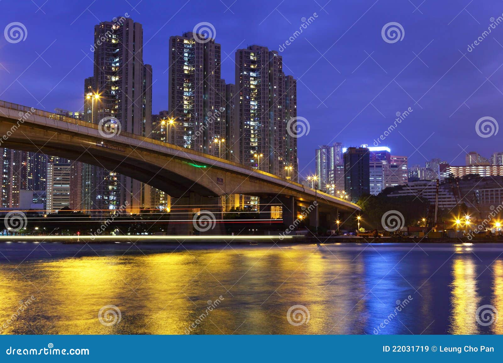 Bridge over the sea stock image. Image of reflection - 22031719