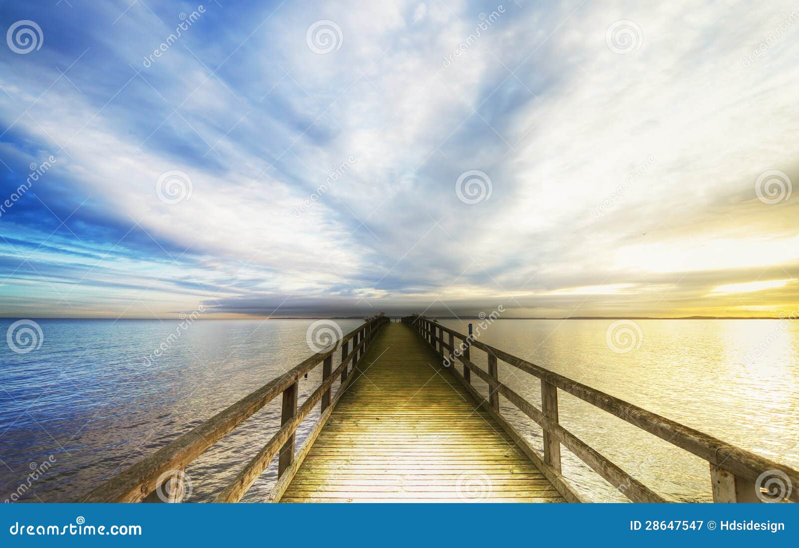 Bridge over the sea stock image. Image of nature, loneliness - 28647547