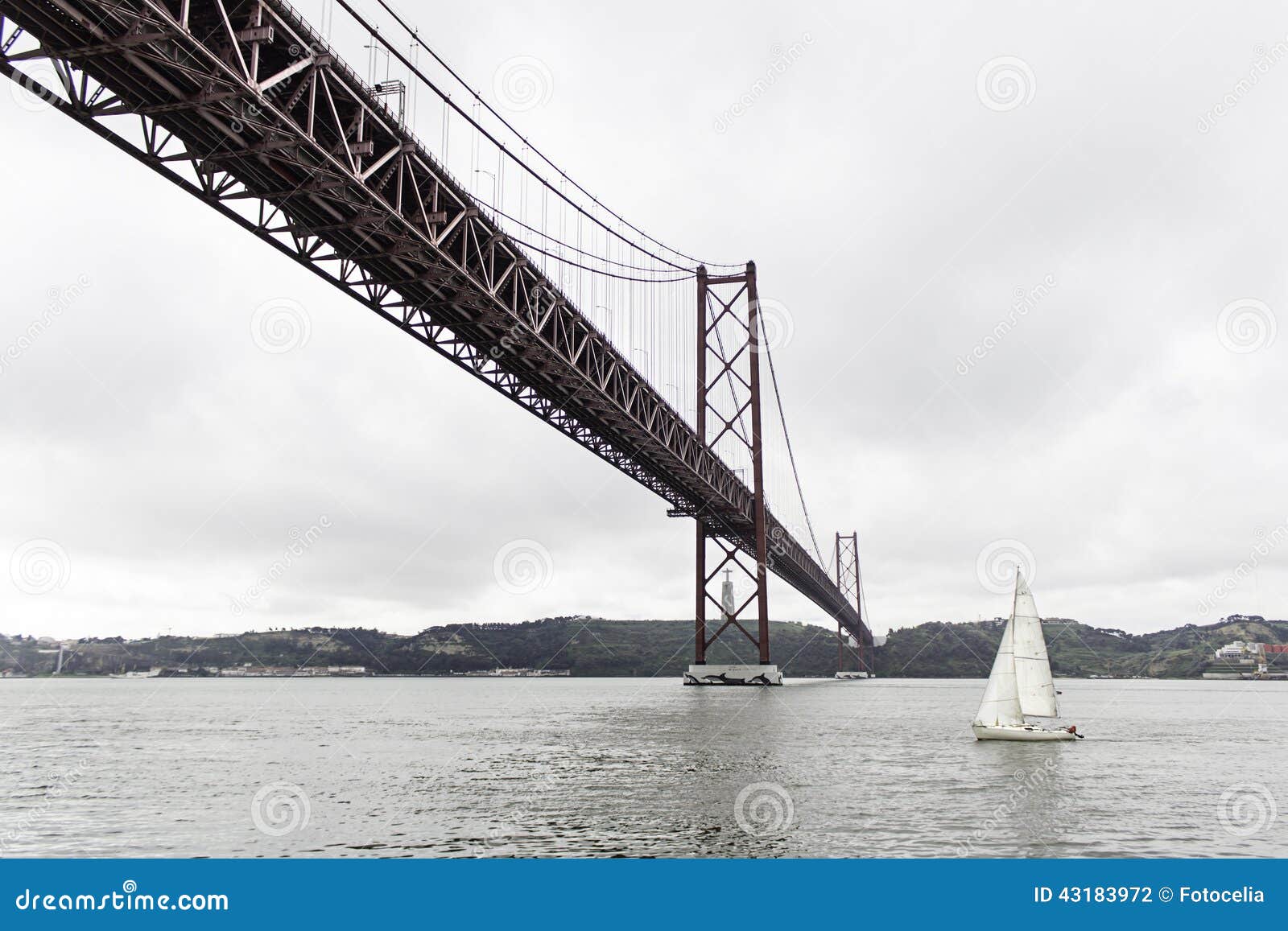 Bridge over the sea stock photo. Image of stream, construction - 43183972