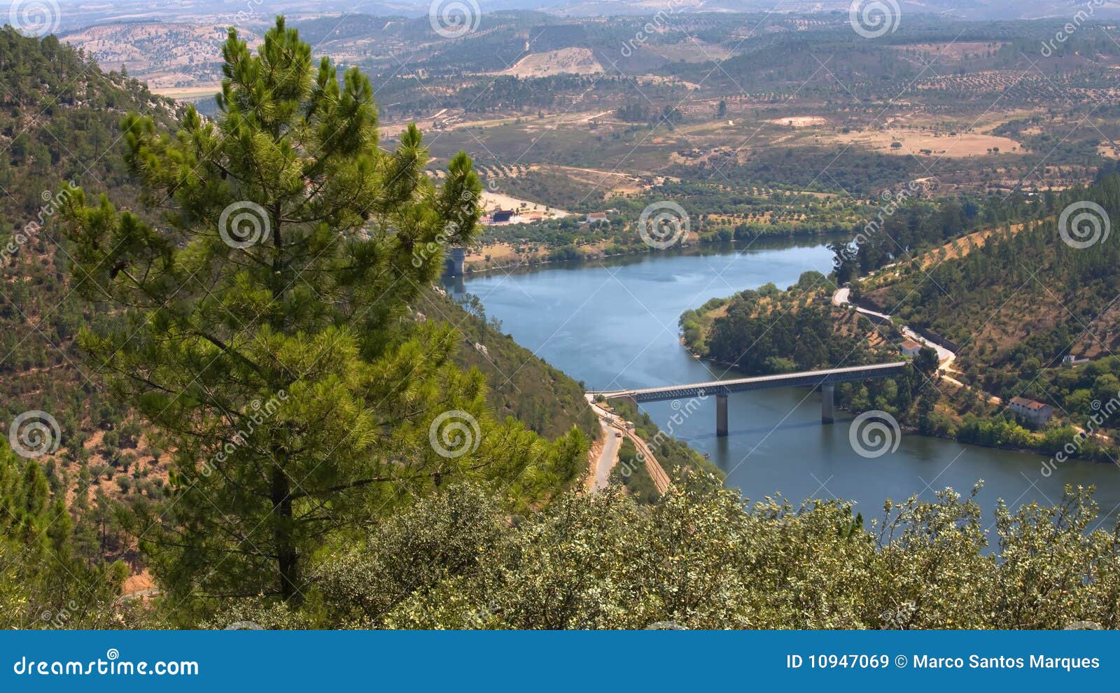 Bridge over Tagus river stock image. Image of bridge - 10947069