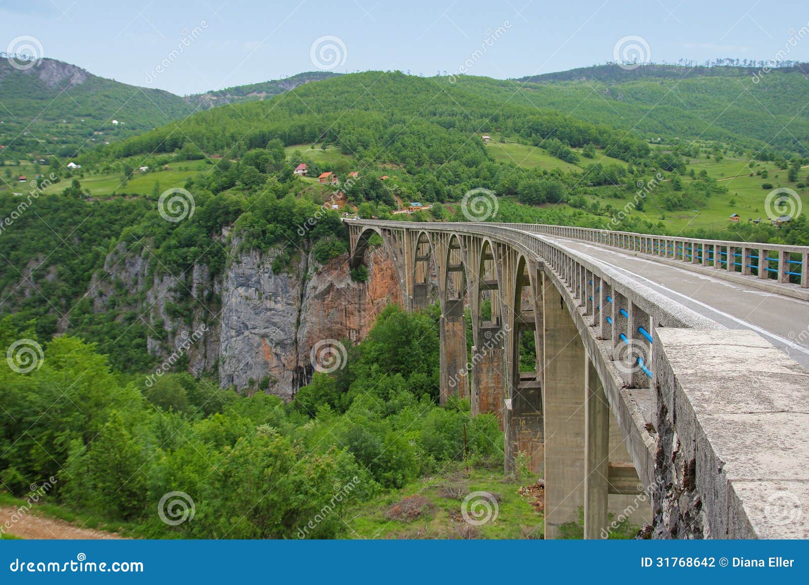 Bridge Over Tara River in Montenegro Stock Photo - Image of canyon ...