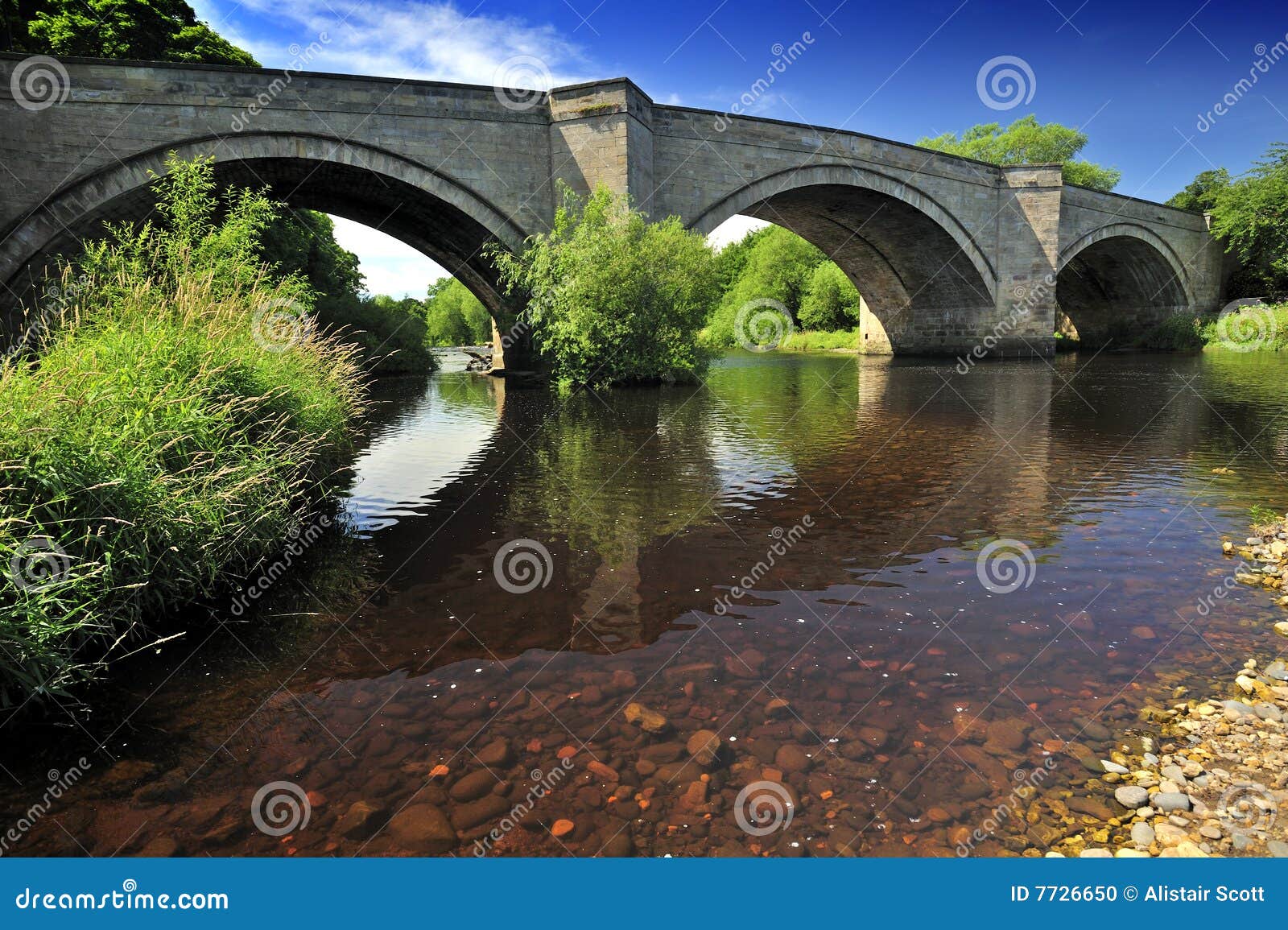 Bridge over the Tees stock photo. Image of picturesque - 7726650