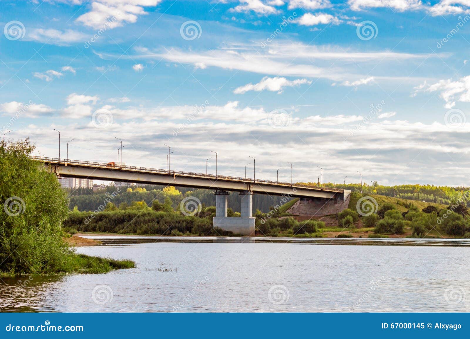 Bridge over vyatka stock image. Image of architecture - 67000145