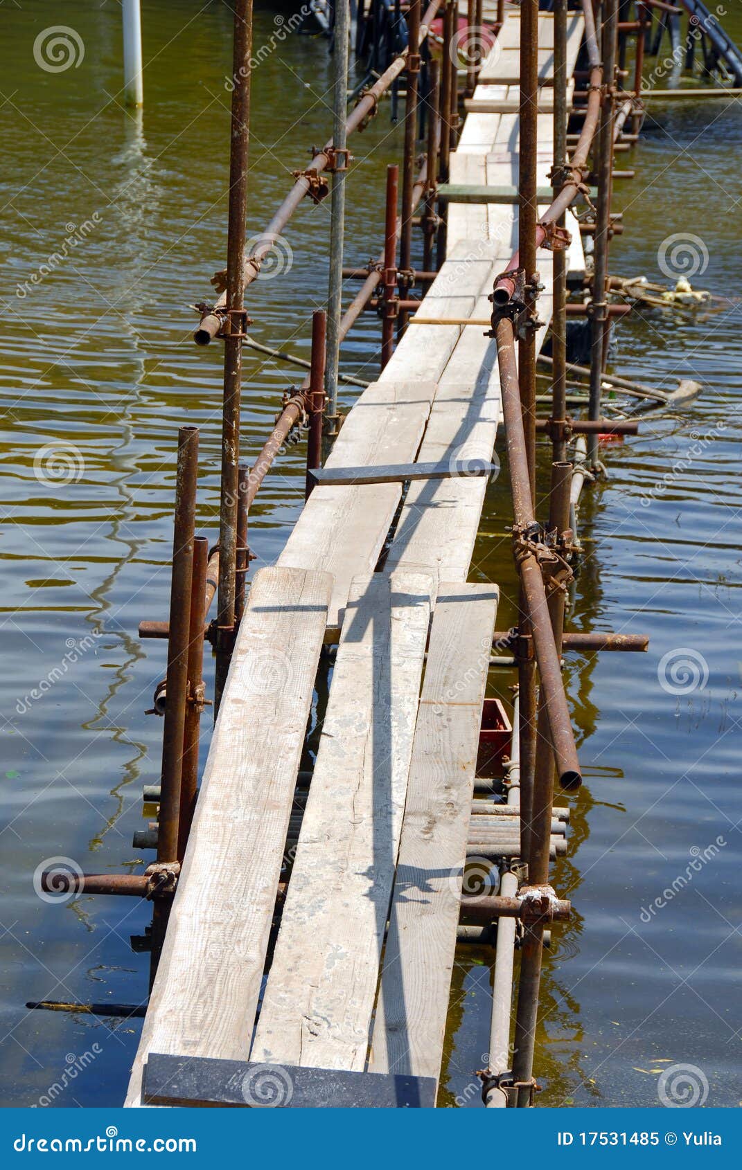 Bridge over water stock image. Image of crossing, bars - 17531485