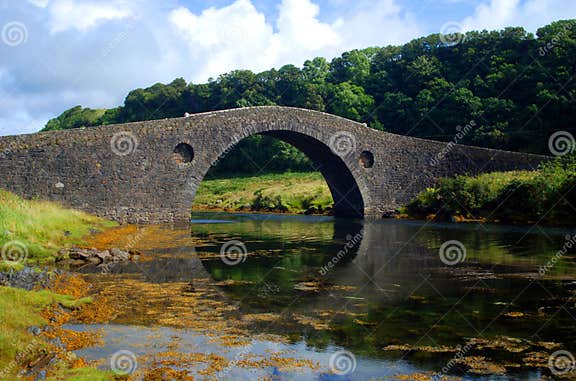 A bridge over water stock photo. Image of still, water - 7717326