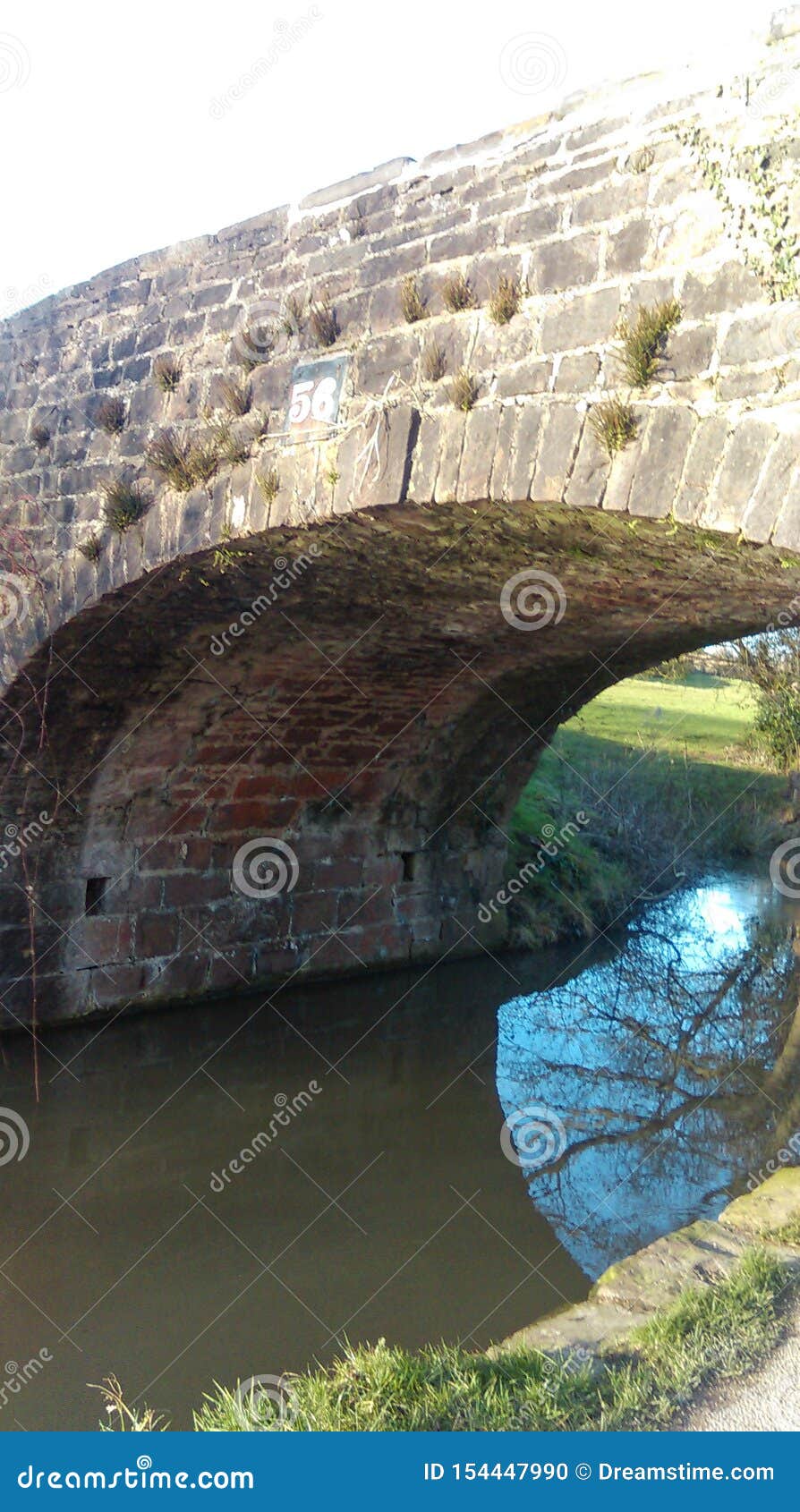 Bridge over the water stock photo. Image of green, wales - 154447990
