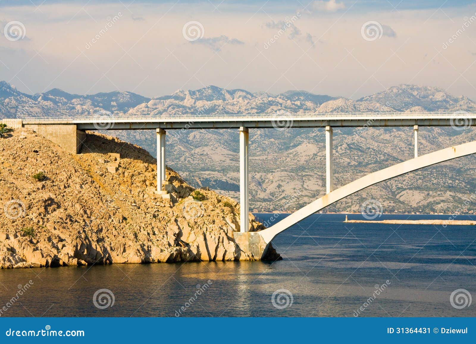 Bridge, Pag Island, Croatia Stock Image - Image of resorts, color: 31364431