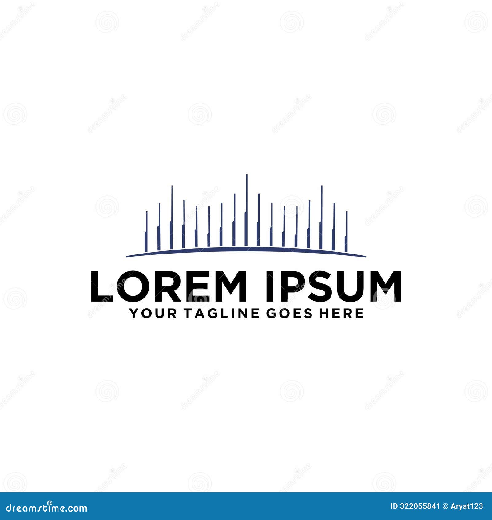 Bridge Parallel Line Logo Idea Stock Illustration - Illustration of ...