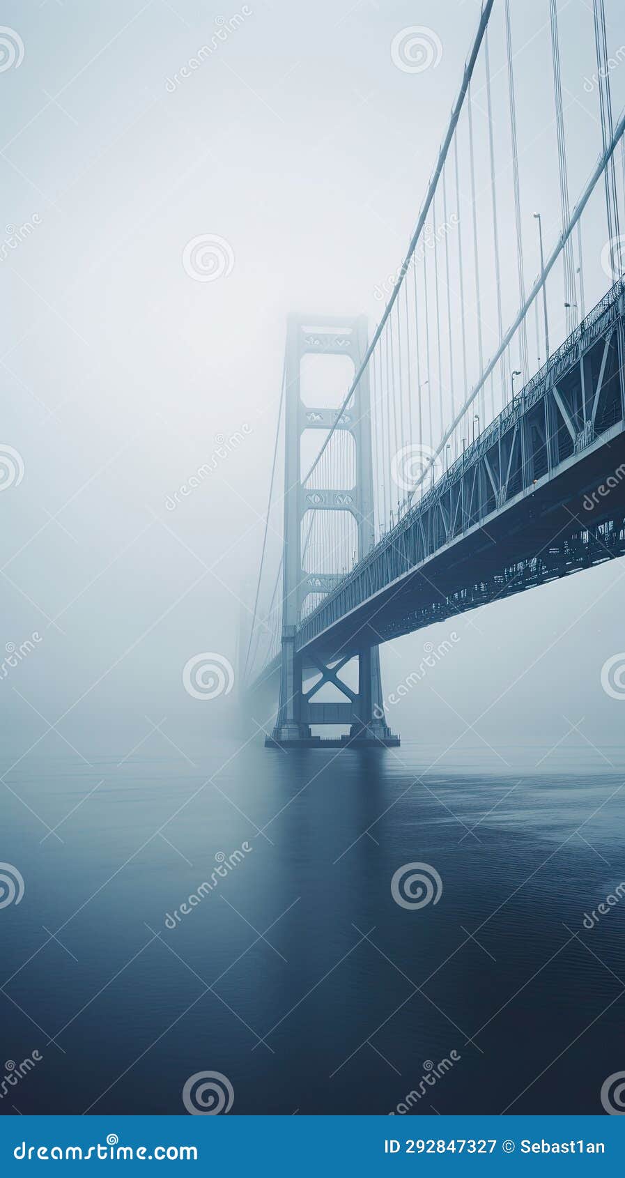 A Bridge with Parallel Lines, Stretching Gracefully Over a Serene Body ...