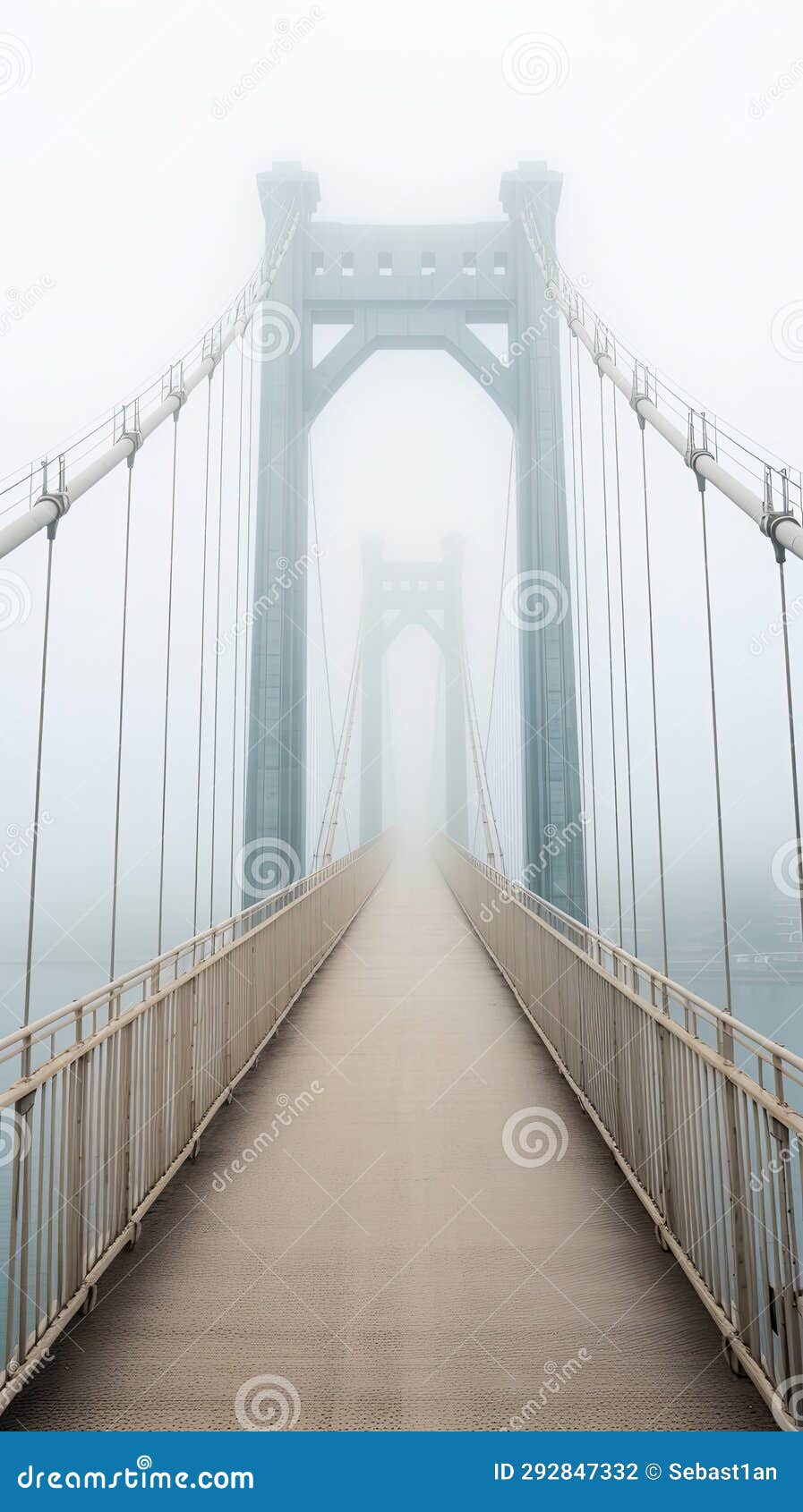 A Bridge with Parallel Lines, Stretching Gracefully Over a Serene Body ...