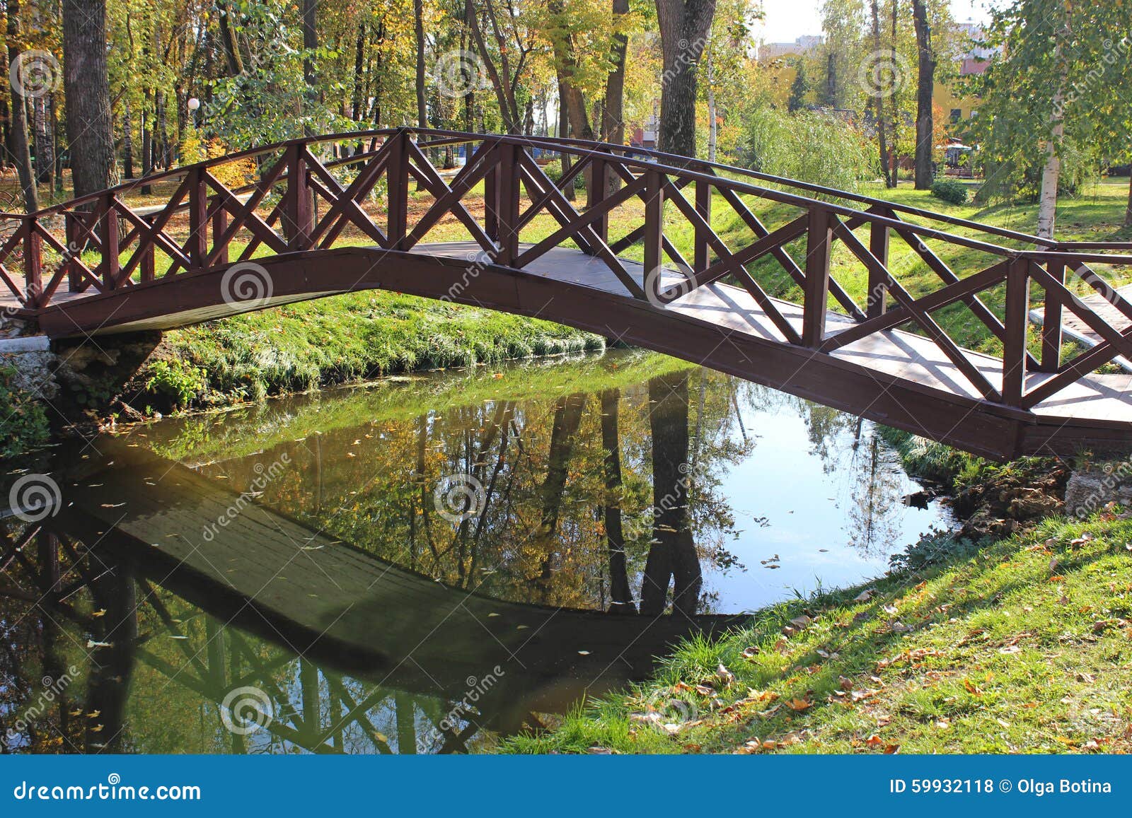 Bridge Park pond stock photo. Image of good, bridge, landscape - 59932118
