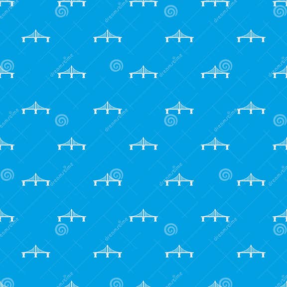 Bridge Pattern Seamless Blue Stock Vector - Illustration of background ...