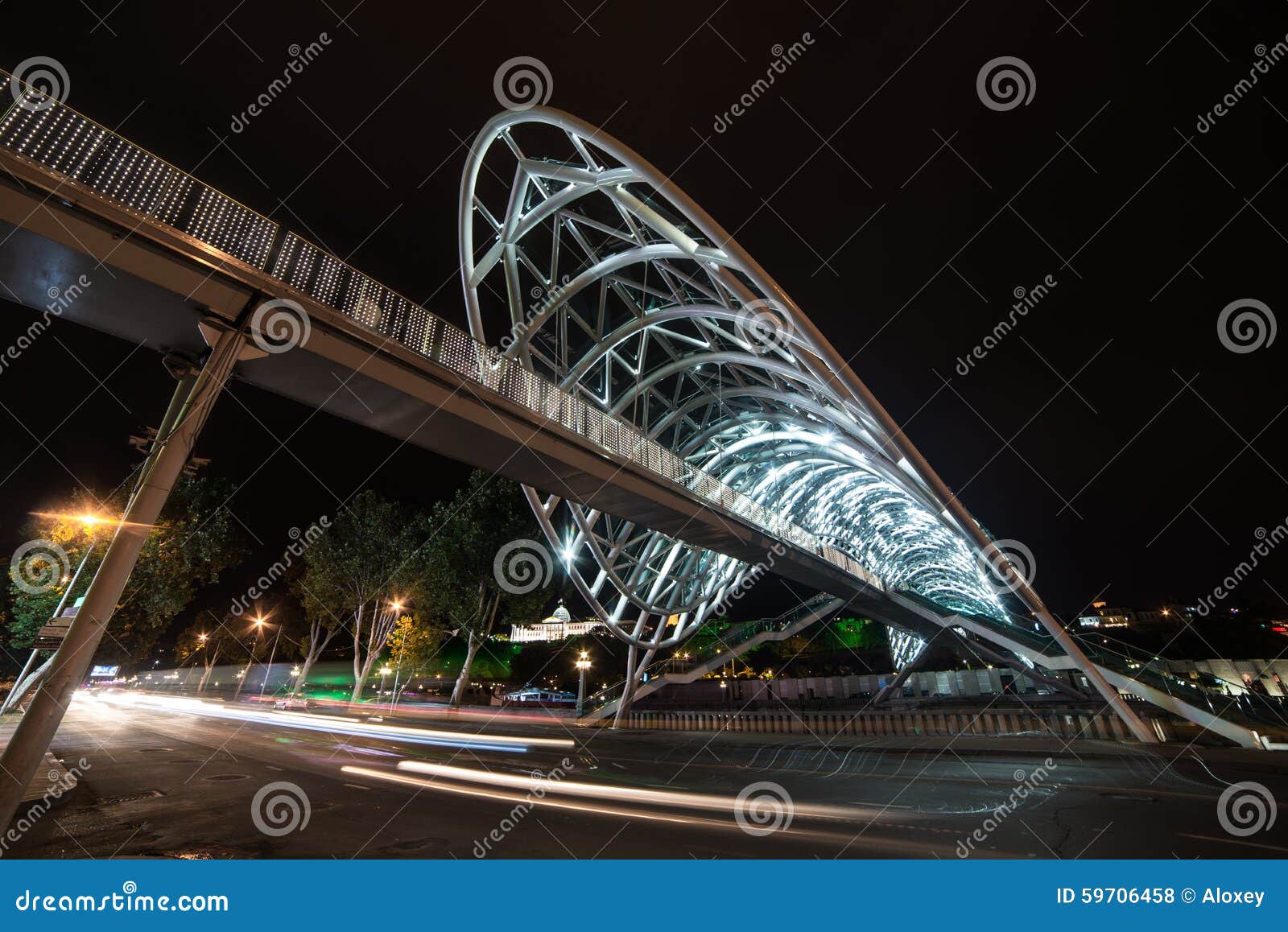 The Bridge of Peace, Tbilisi, Georgia Editorial Stock Photo - Image of ...