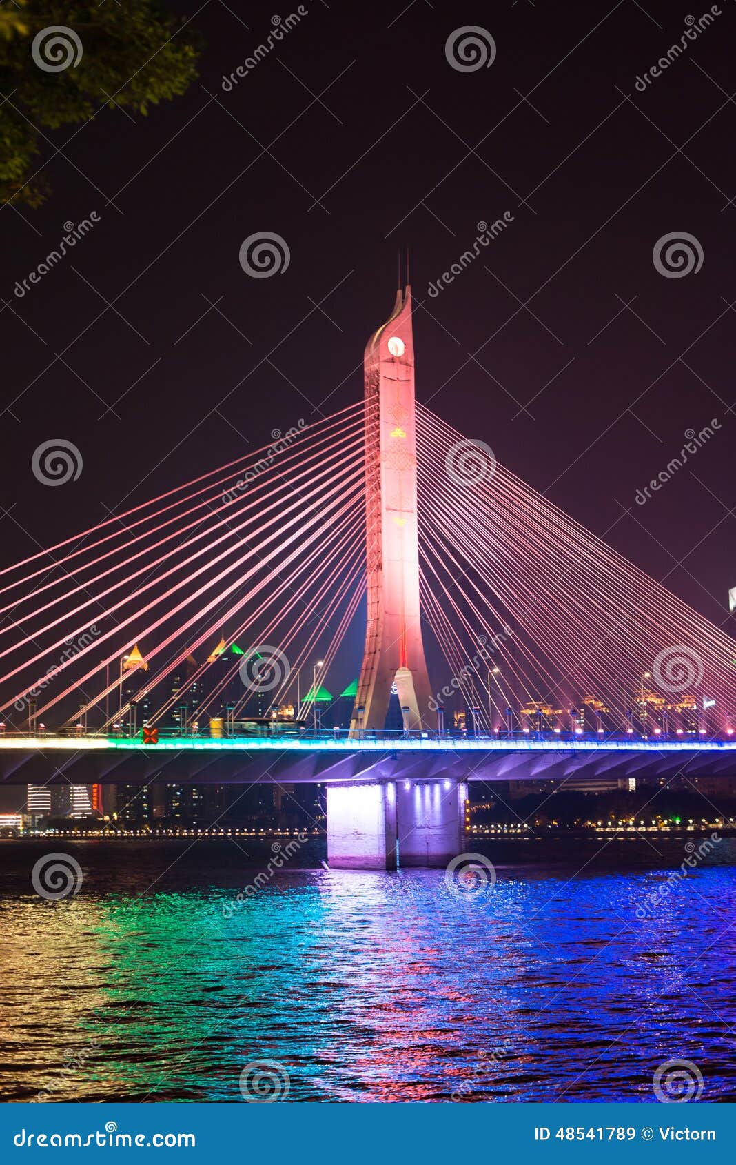 Bridge on pearl river stock image. Image of china, haiyin - 48541789