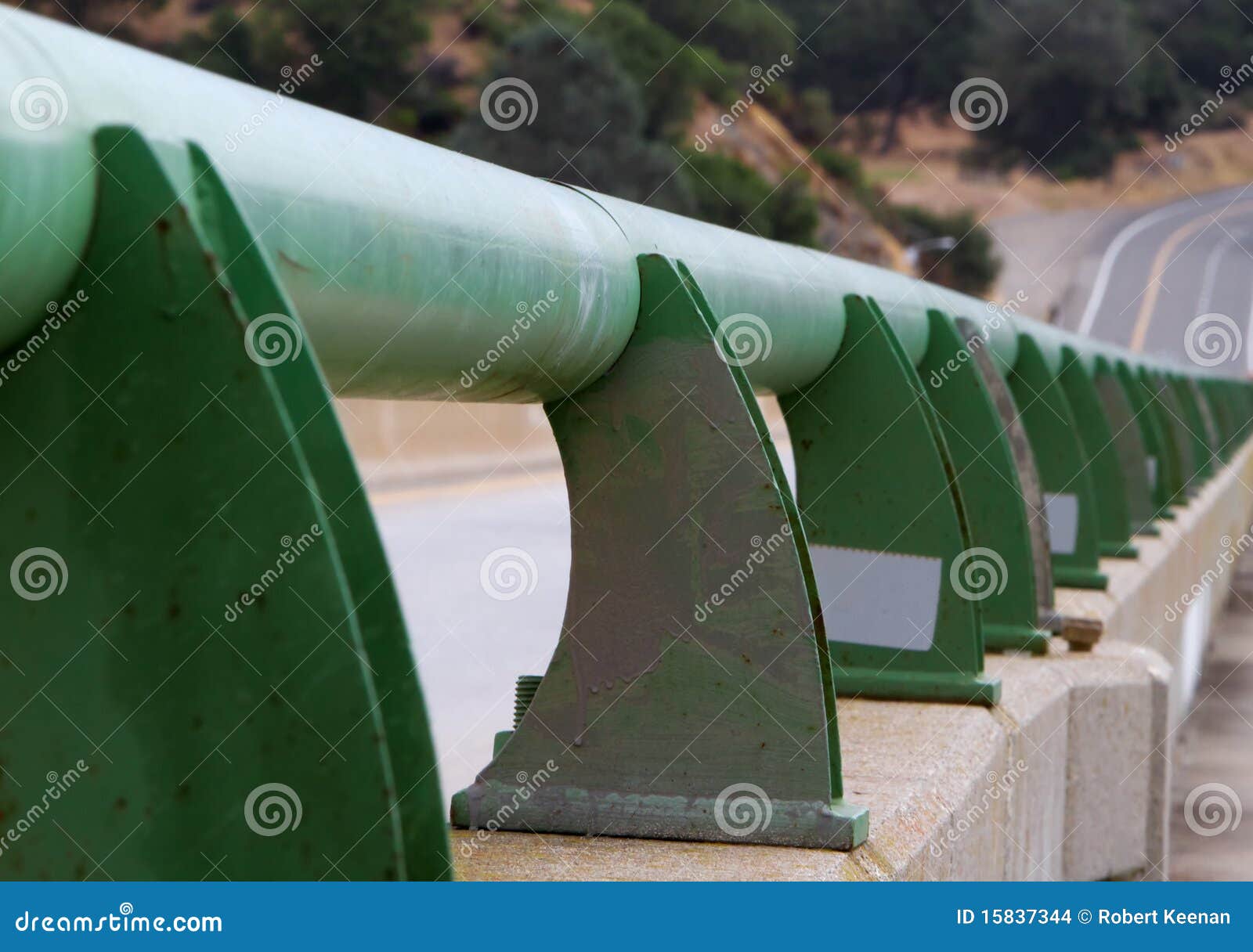 Bridge Pedestrian Guard Rail Stock Photo - Image of architecture ...