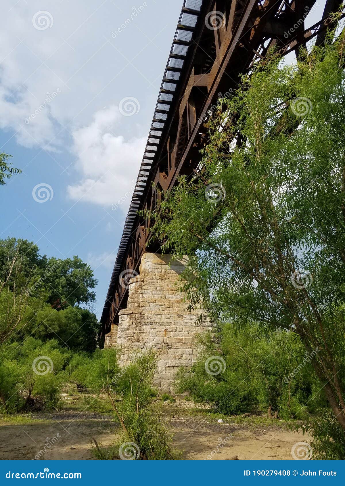 Bridge Perspective at Falls of the Ohio State Park Stock Photo - Image ...