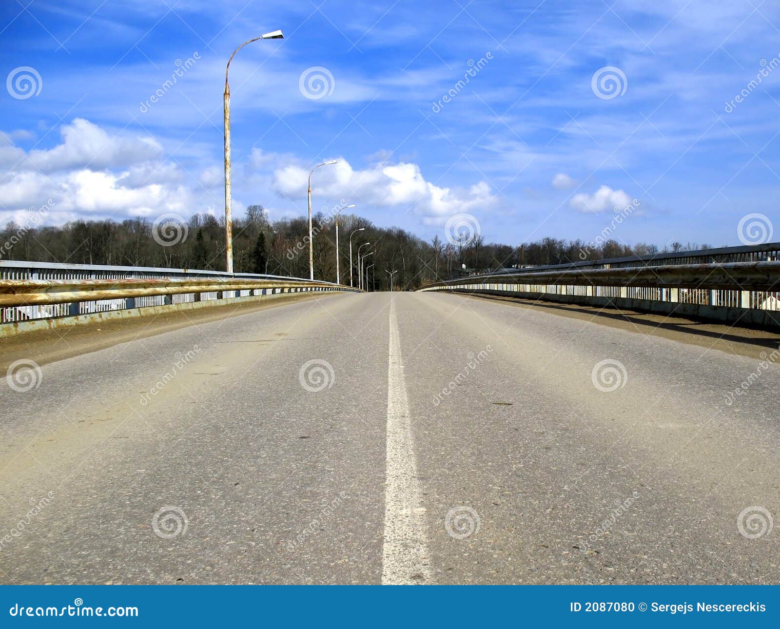 Bridge - perspective view. stock photo. Image of point - 2087080