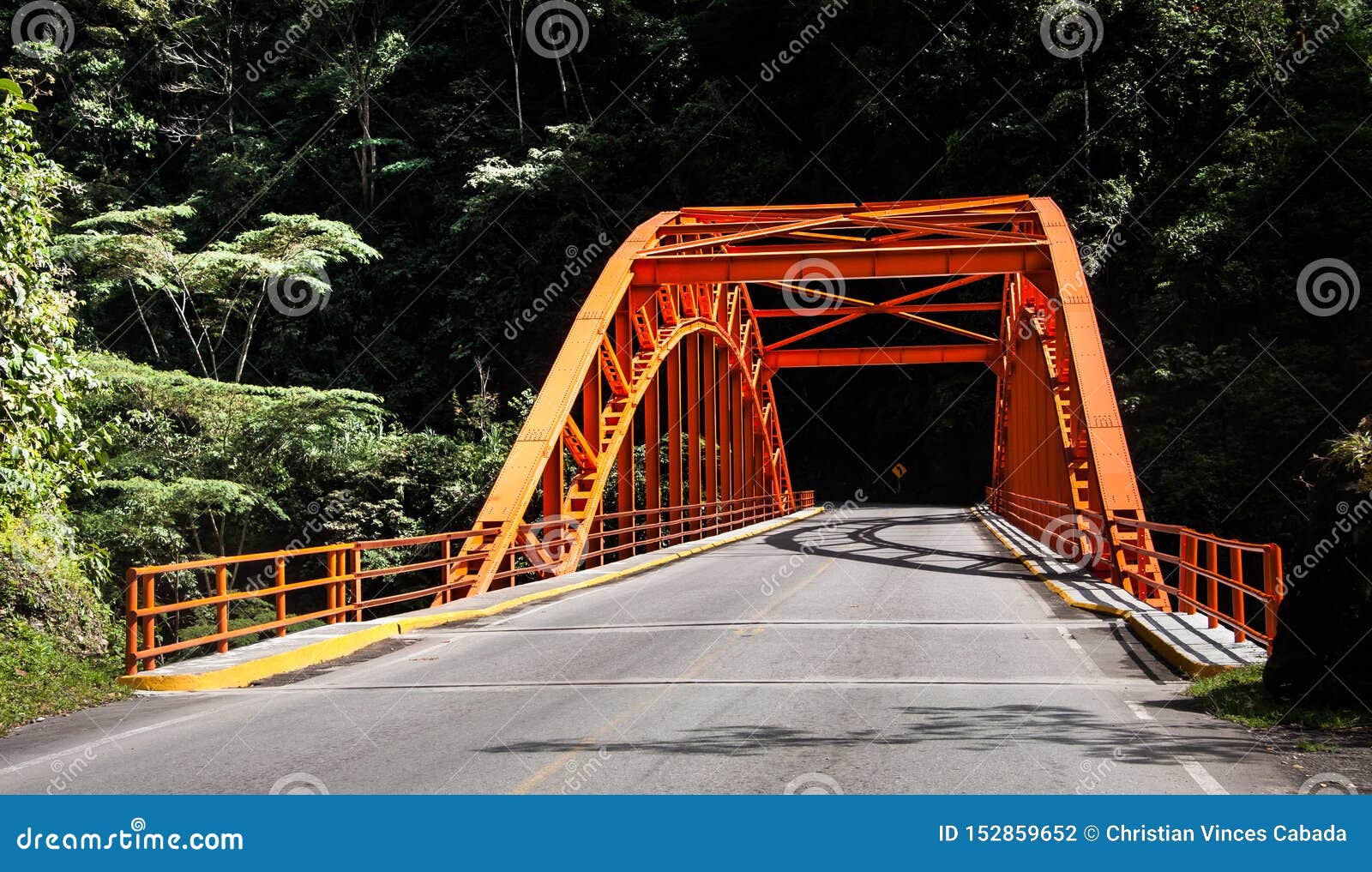 Bridge in Rain Forest of Peru Stock Photo - Image of rural, color ...