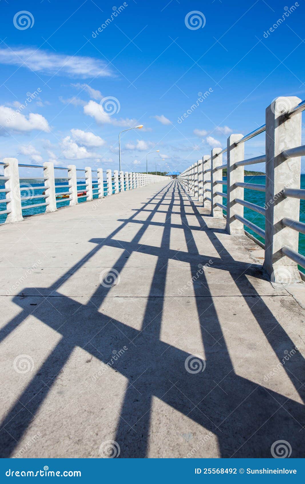 Bridge pier stock photo. Image of beautiful, beach, blue - 25568492