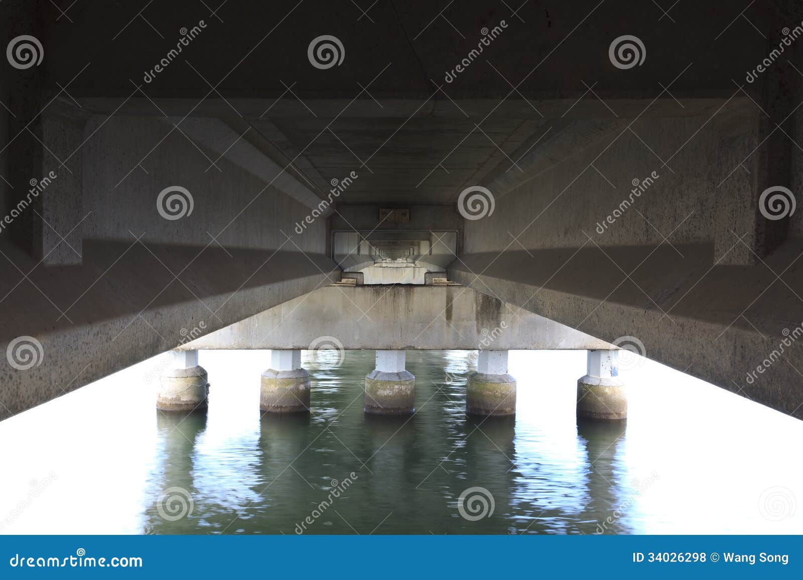 Bridge pier stock photo. Image of road, metropolitan - 34026298