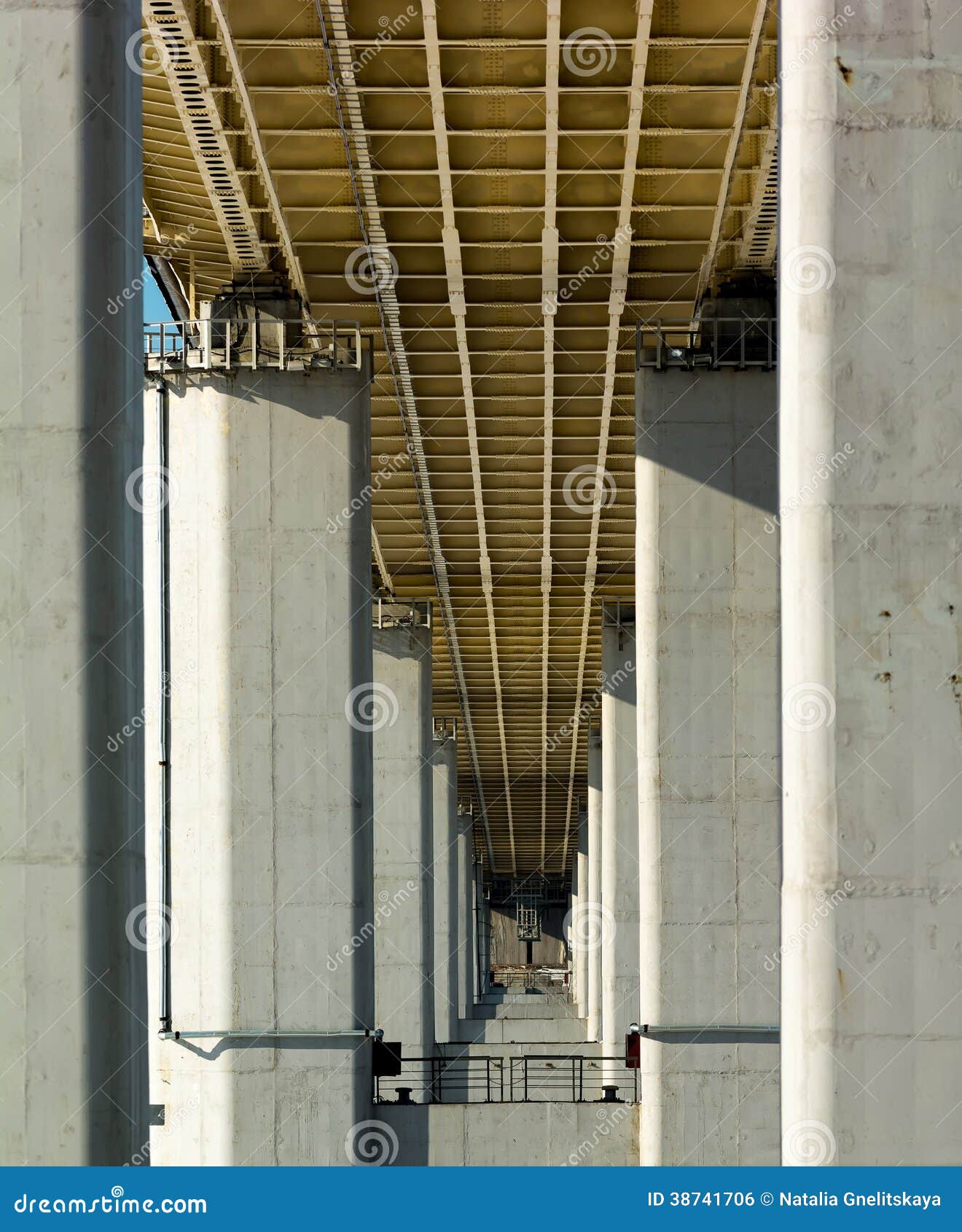 Bridge piers and cornice stock photo. Image of cornice - 38741706