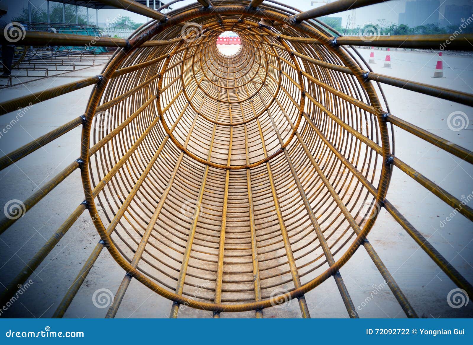 Bridge Pile Reinforcement Structure Stock Photo - Image of hard ...