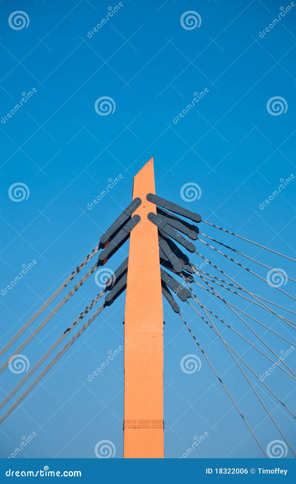 Bridge pillar stock photo. Image of engineering, orange - 18322006