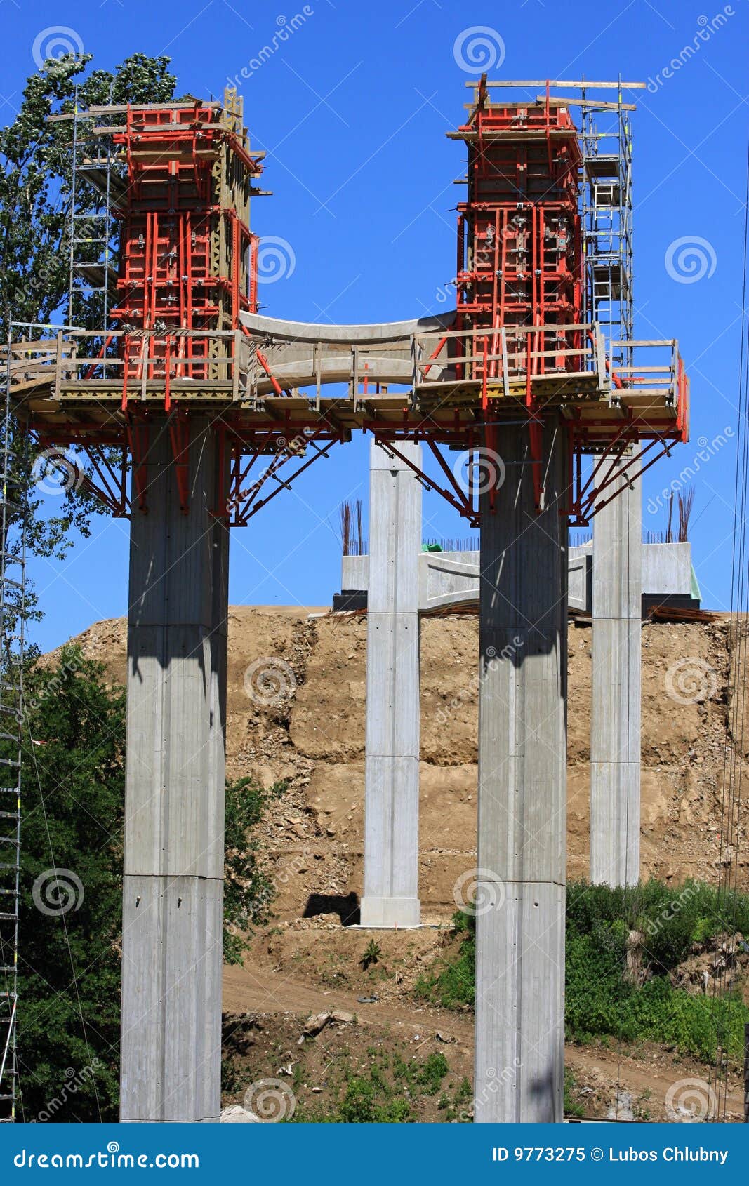 Bridge pillar stock image. Image of training, project - 9773275