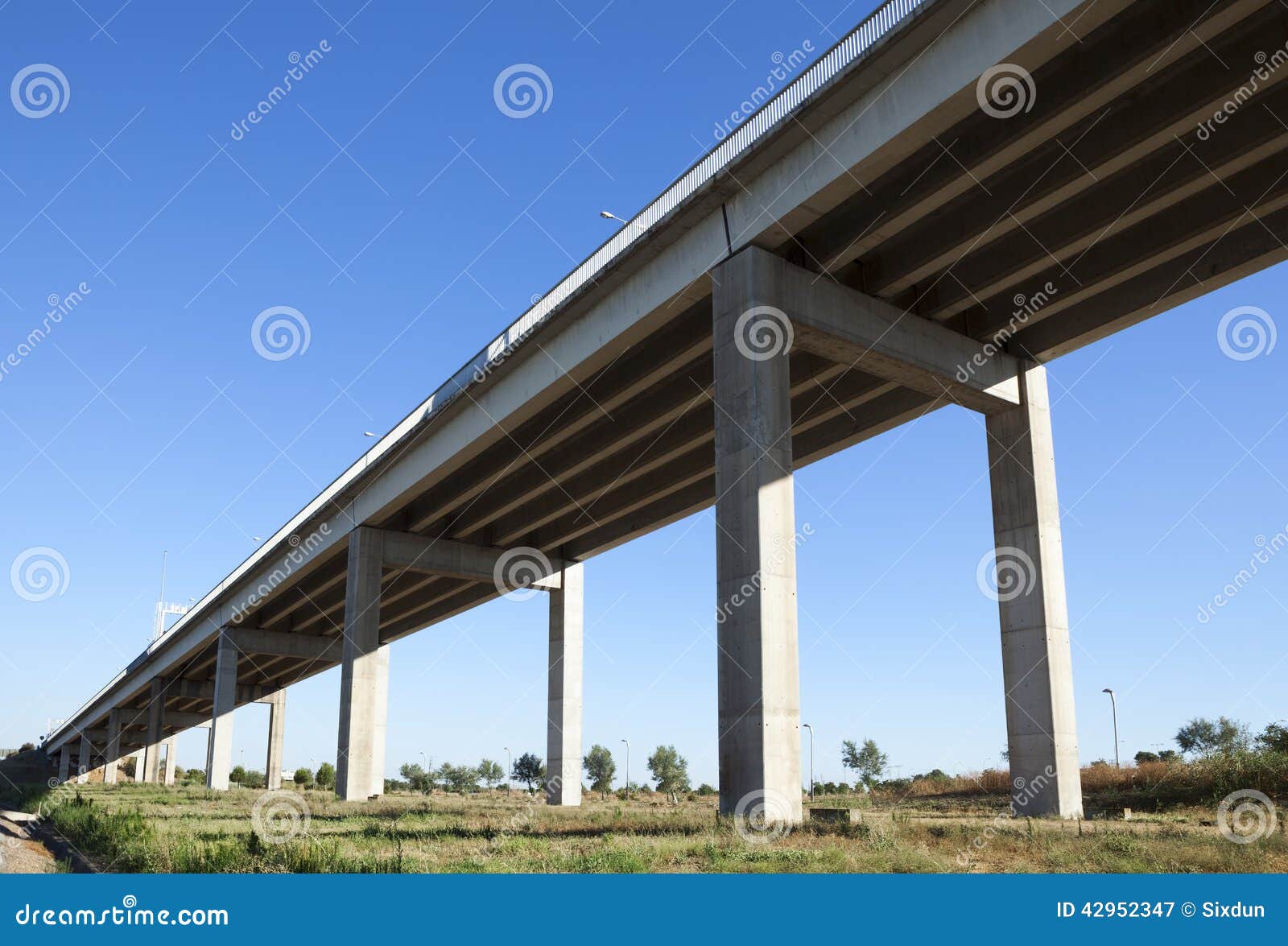 Bridge pillars stock image. Image of cement, five, columns - 42952347