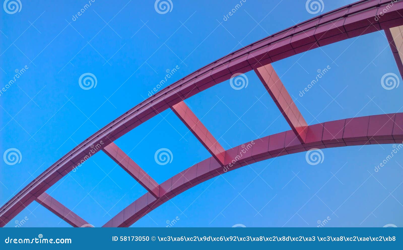 The bridge of pink stock photo. Image of landmark, pink - 58173050