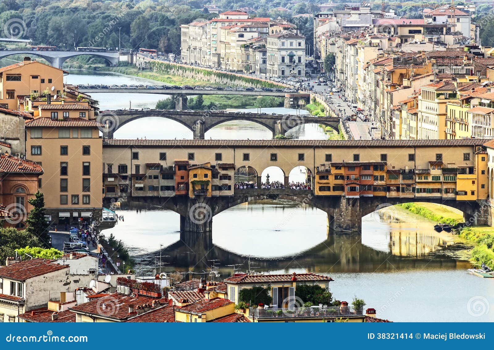 Bridge Ponte Vecchio in Florence, Italy Stock Photo - Image of city ...