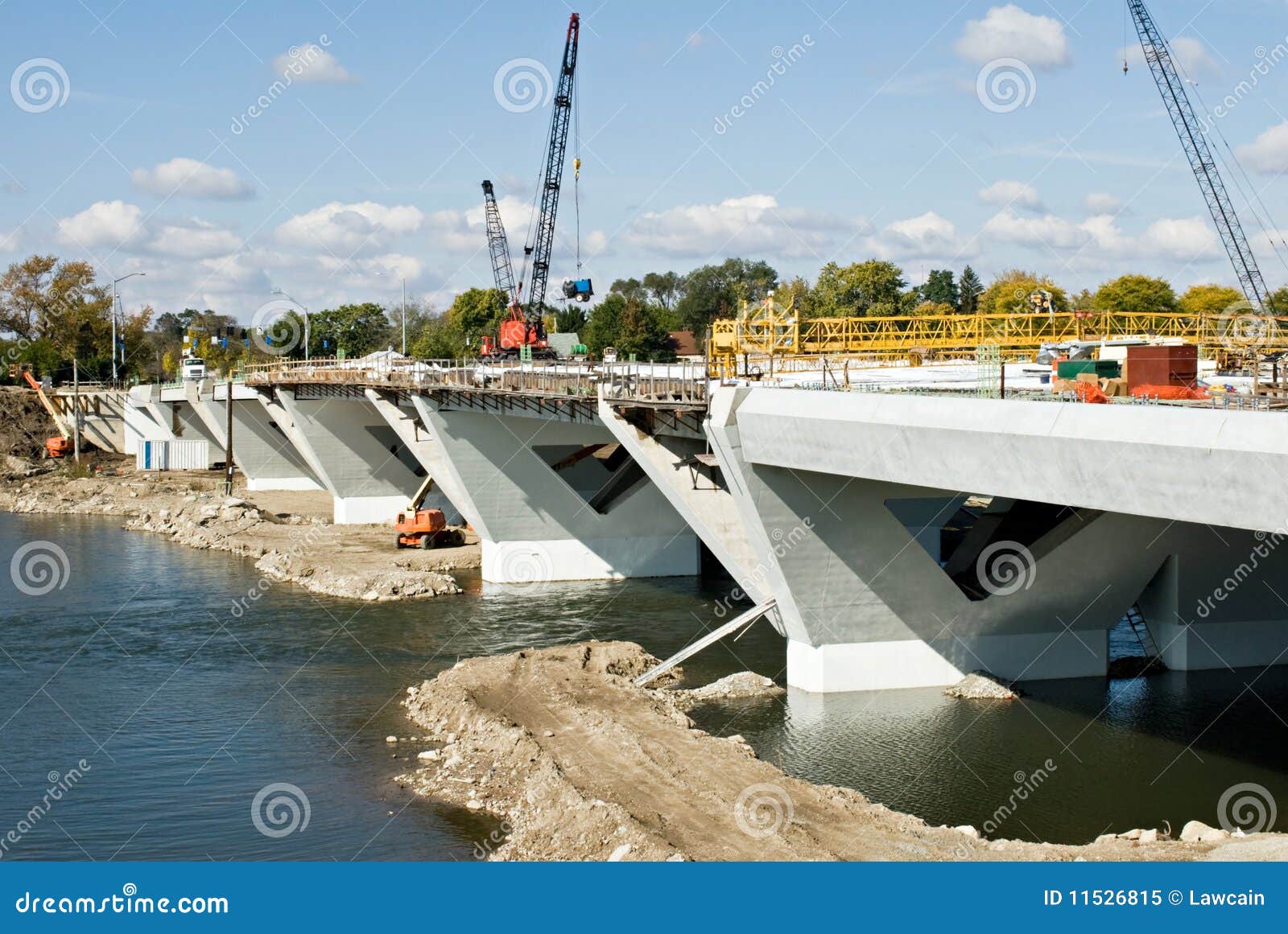 Bridge in Progress stock image. Image of culture, cloudscape - 11526815