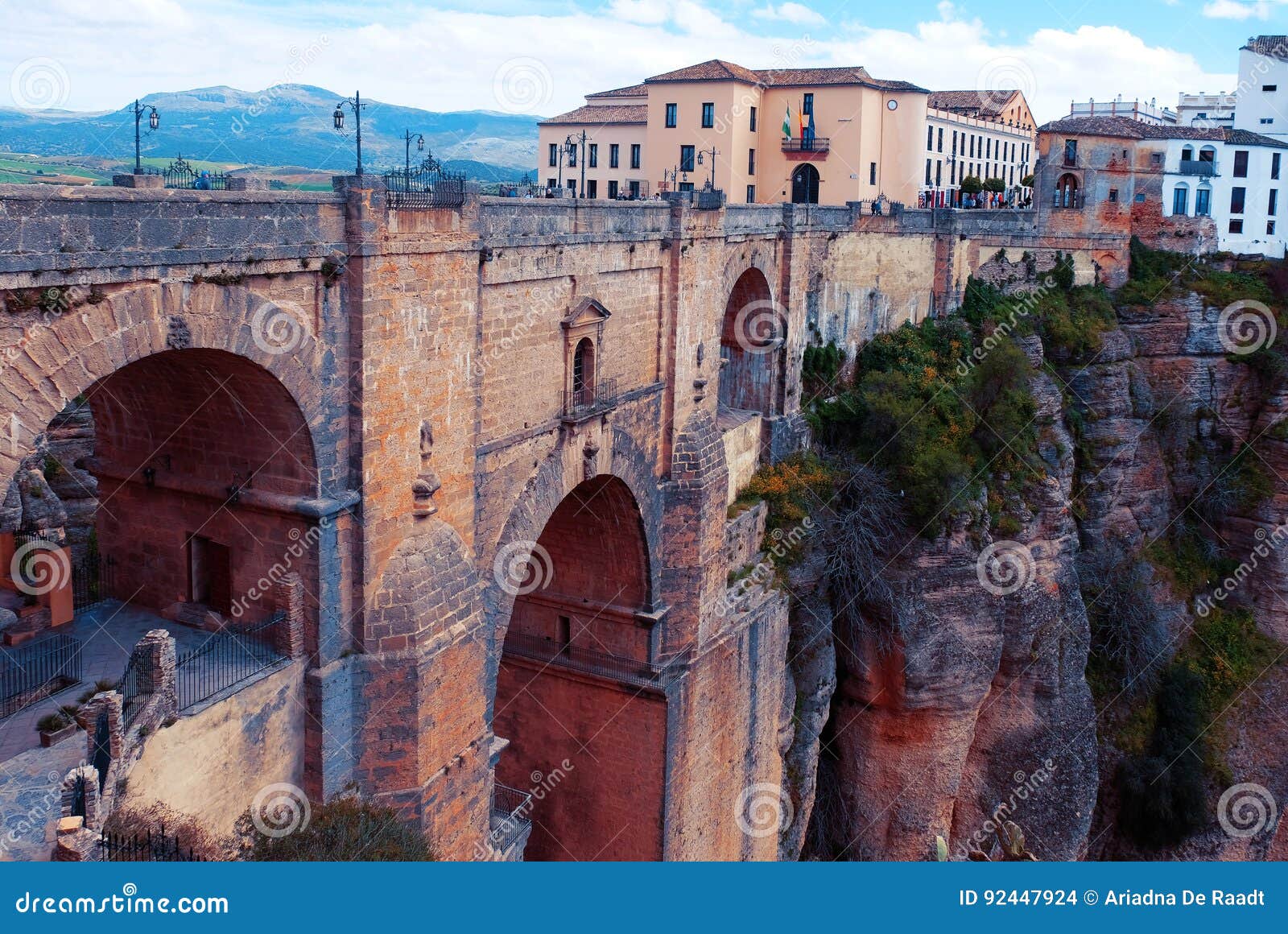 Bridge Puente Nuevo in Rondo Stock Photo - Image of european, nature ...
