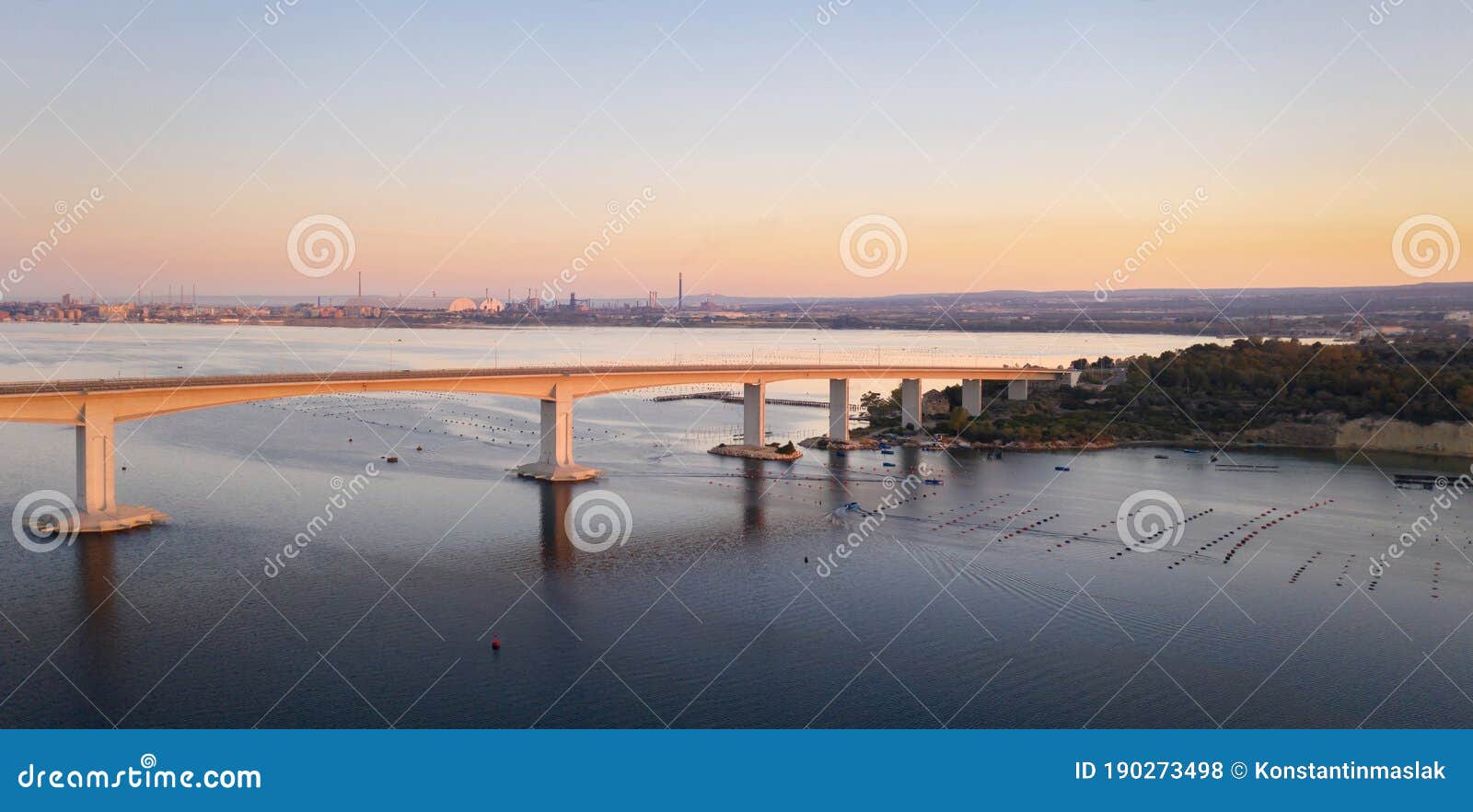 The Bridge `Punta Penna in Taranto Stock Photo - Image of sunrise ...