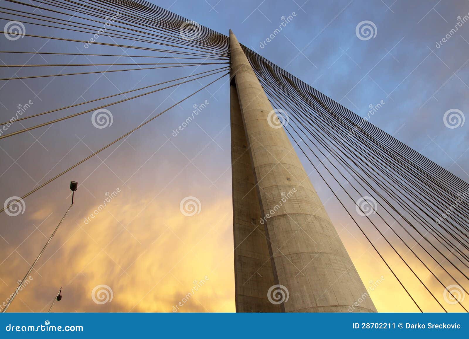 Bridge pylon stock image. Image of suspension, project - 28702211