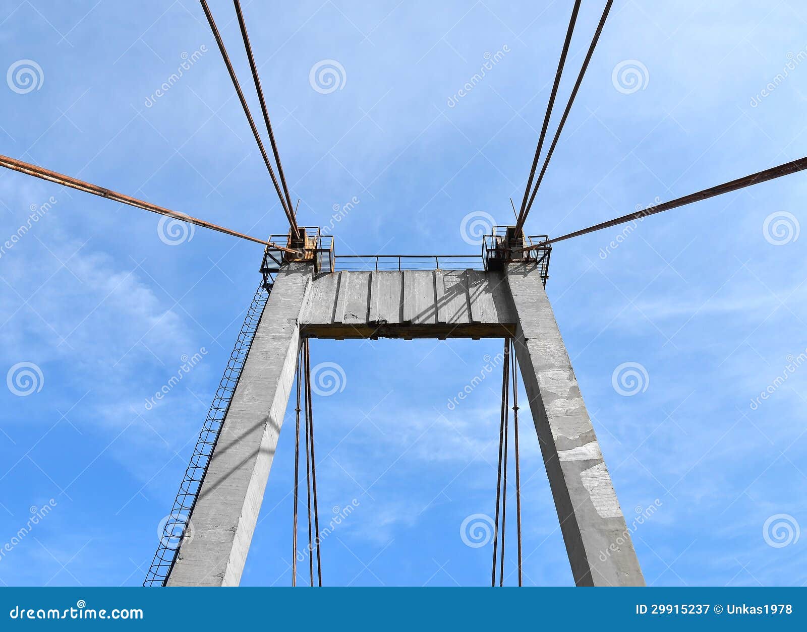 Bridge pylon stock image. Image of transport, arch, blue - 29915237
