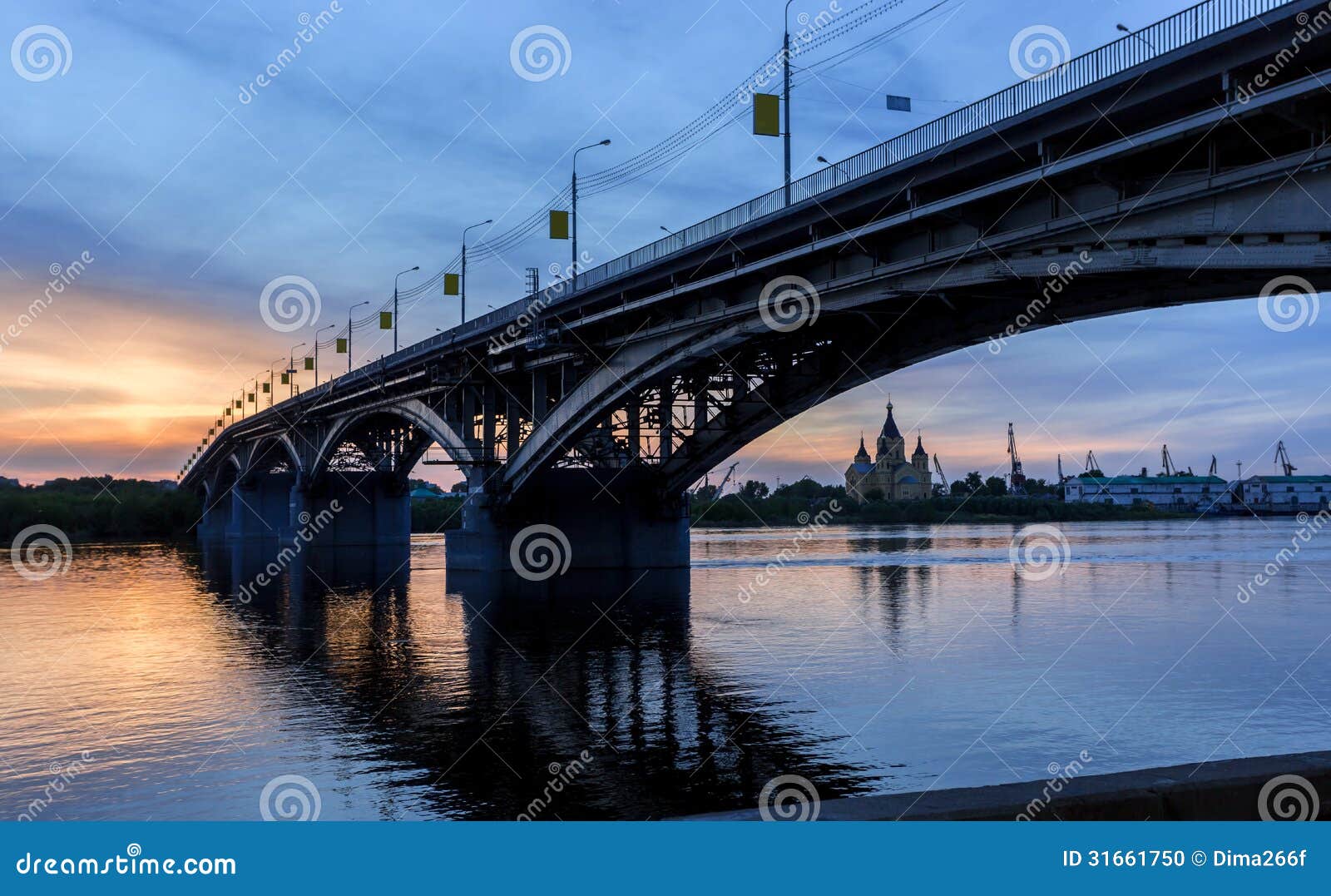 Bridge at a quiet night stock photo. Image of nevski - 31661750