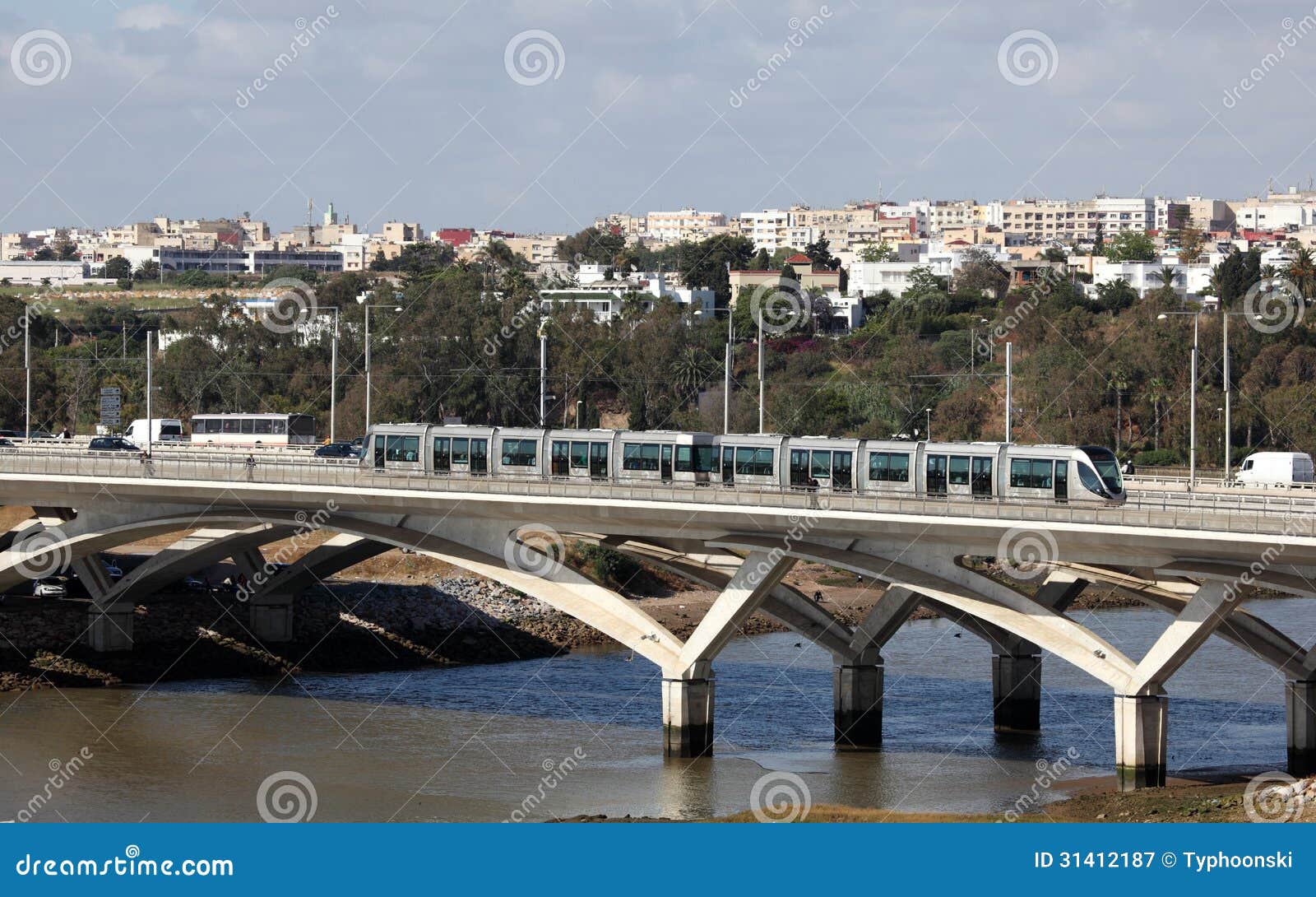 Bridge in Rabat, Morocco editorial photography. Image of transport ...