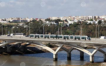 Bridge in Rabat, Morocco editorial photography. Image of transport ...